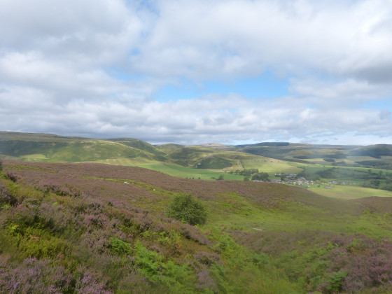 Harbottle Castle and the Drake Stone from Alwinton - Walk