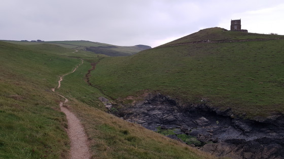Doyden Point and Castle from Port Quin - Walk
