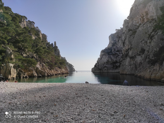 Die Calanque d'En-Vau vom Col de la Gardiole aus gesehen - Wanderung